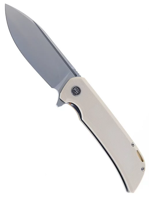 Нож складной PFB05 Tunny сталь Sandvik14C28N Petrified Fish
